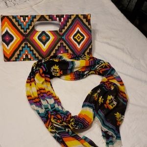 Gianni Bini | Bags | Clutch With Matching Scarf | Poshmark